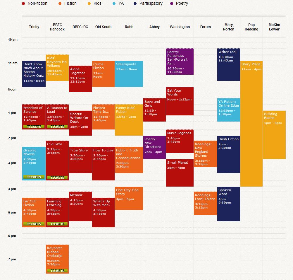 Boston Book Festival, Part I: The Panels – geoffwhaley.com